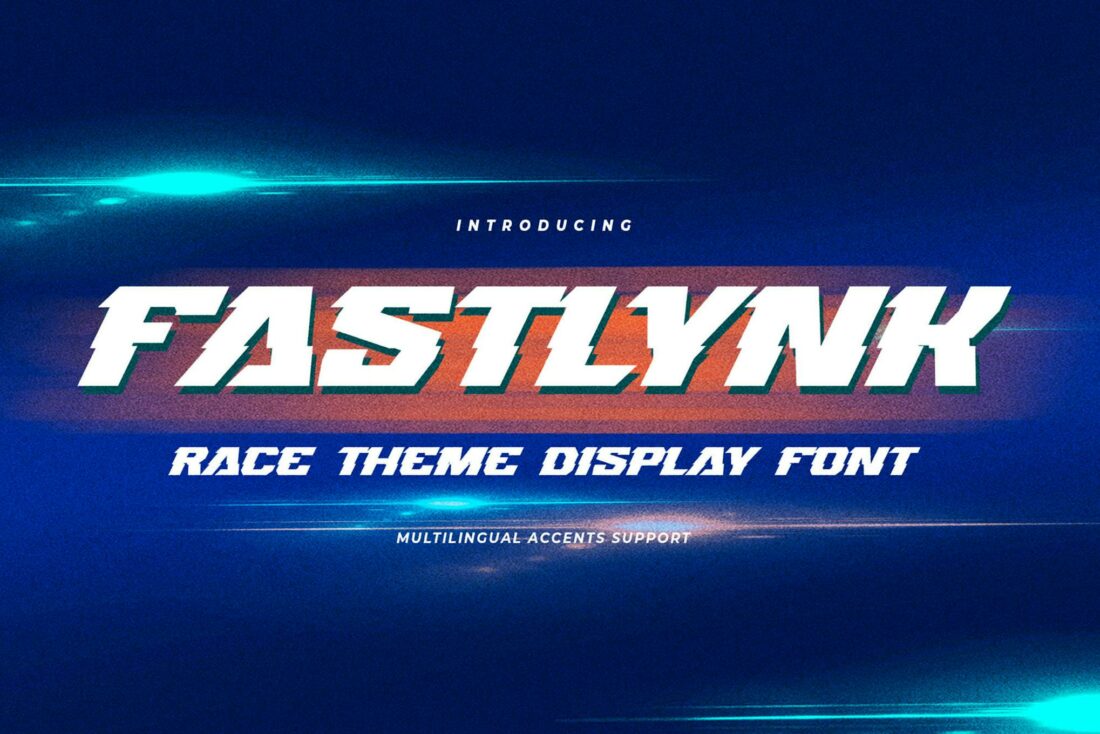 Fastlynk Modern Racing Font | Design Shack