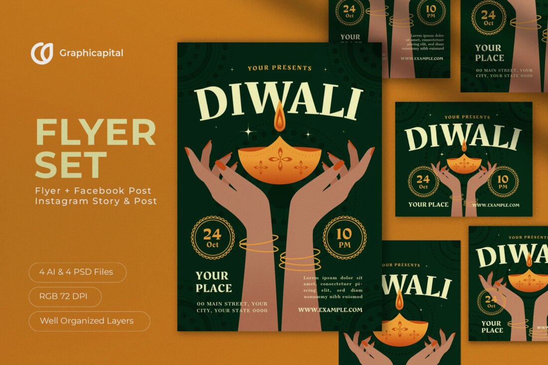 25+ Diwali Mockups, Icons, Graphics & Resources | Design Shack