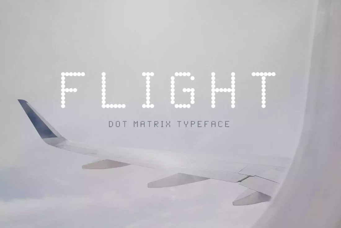 Flight Dot Matrix Font | Design Shack