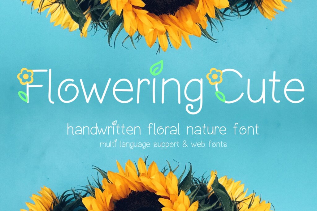 20+ Font Bunga Terbaik (Font Bunga Gratis & Pro) - desainae.com