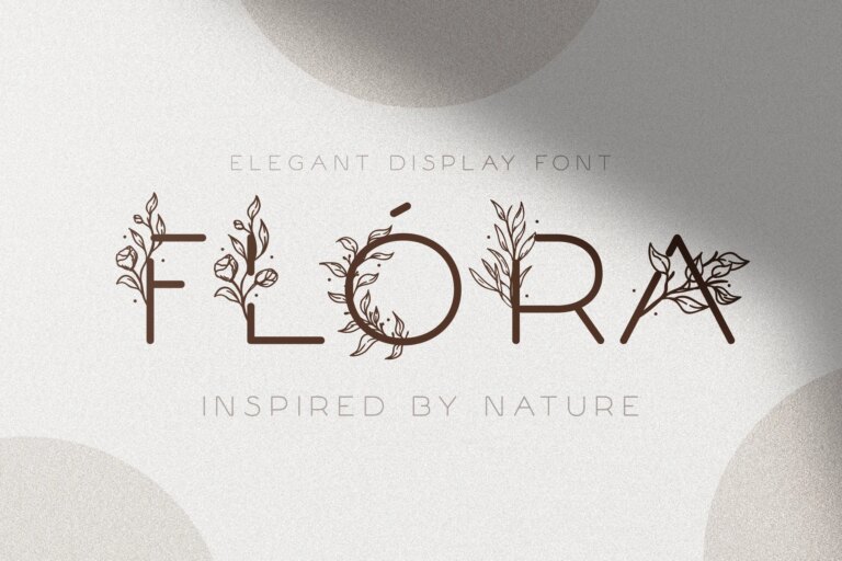 20+ Best Flower Fonts (Free & Pro Floral Fonts) | Design Shack