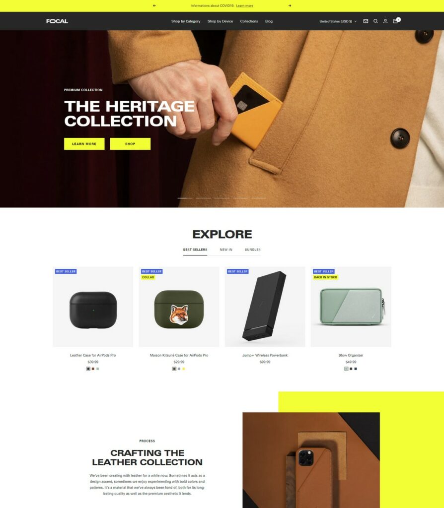 17+ Minimal Shopify Themes With Clean & Minimalist Design - Shack Design