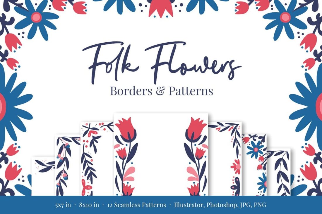 20+ Best Floral Vectors (Backgrounds, Patterns & Borders) | Design Shack