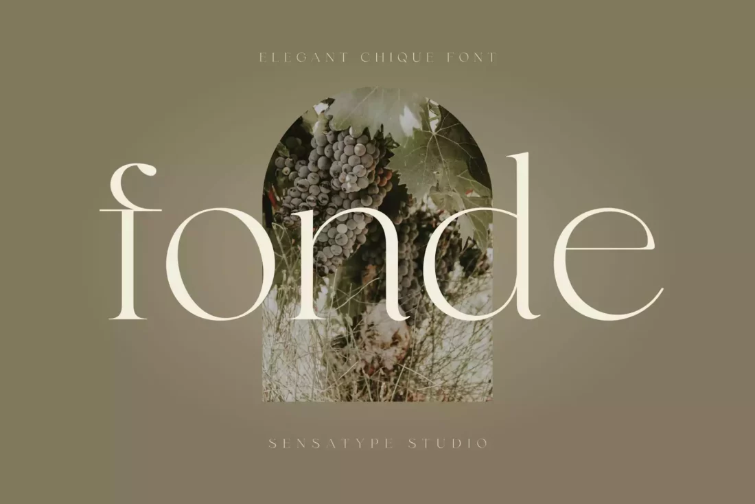Fonde Elegant Chic Font | Design Shack