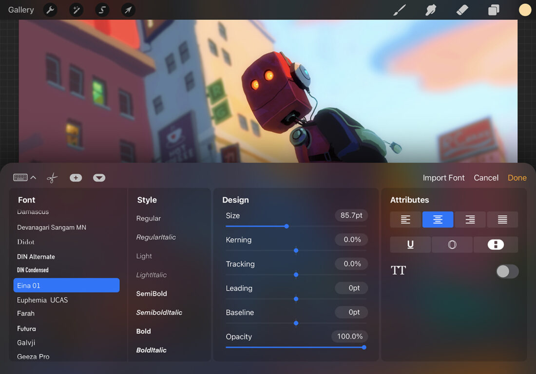 How to Add Fonts to Procreate | Design Shack