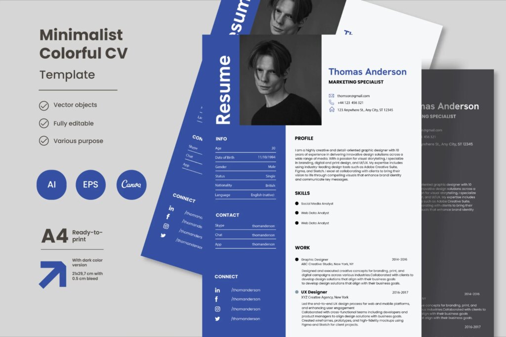 25+ Best Canva Resume & CV Templates - Shack Design