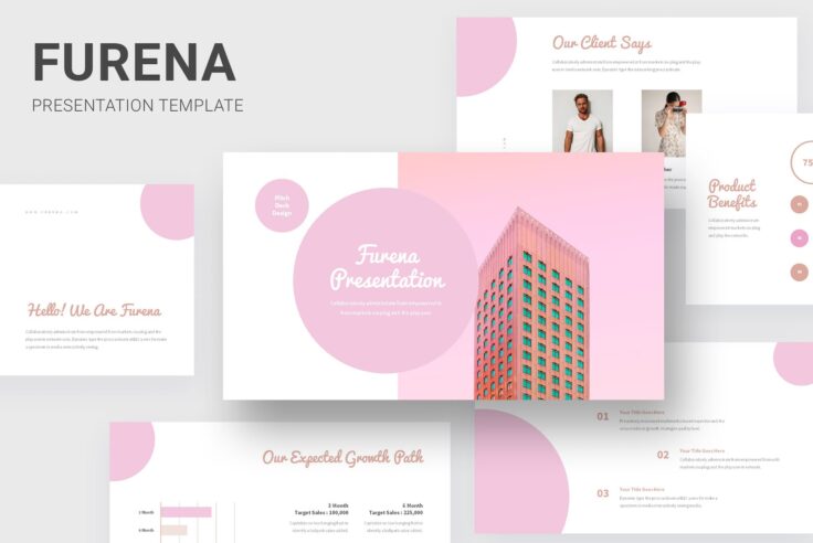 25+ Template PowerPoint Merah Muda (Gratis & Pro) - desainae.com