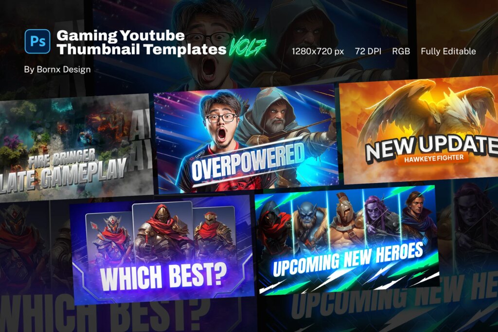 60+ Best YouTube Thumbnail Templates in 2025 | Design Shack