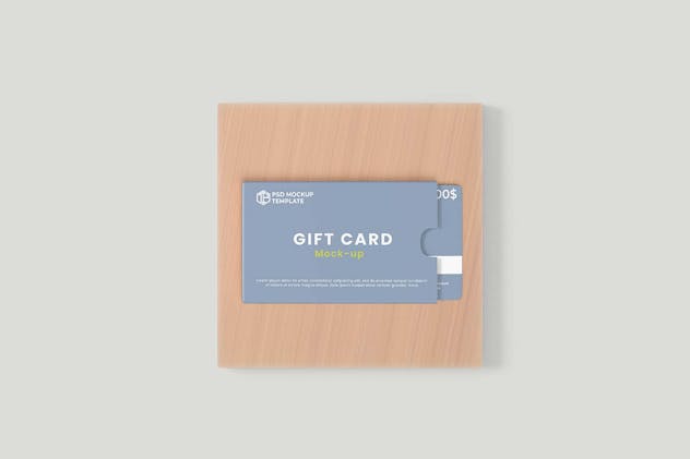 Gift Card Cover Design Mockup | Design Shack