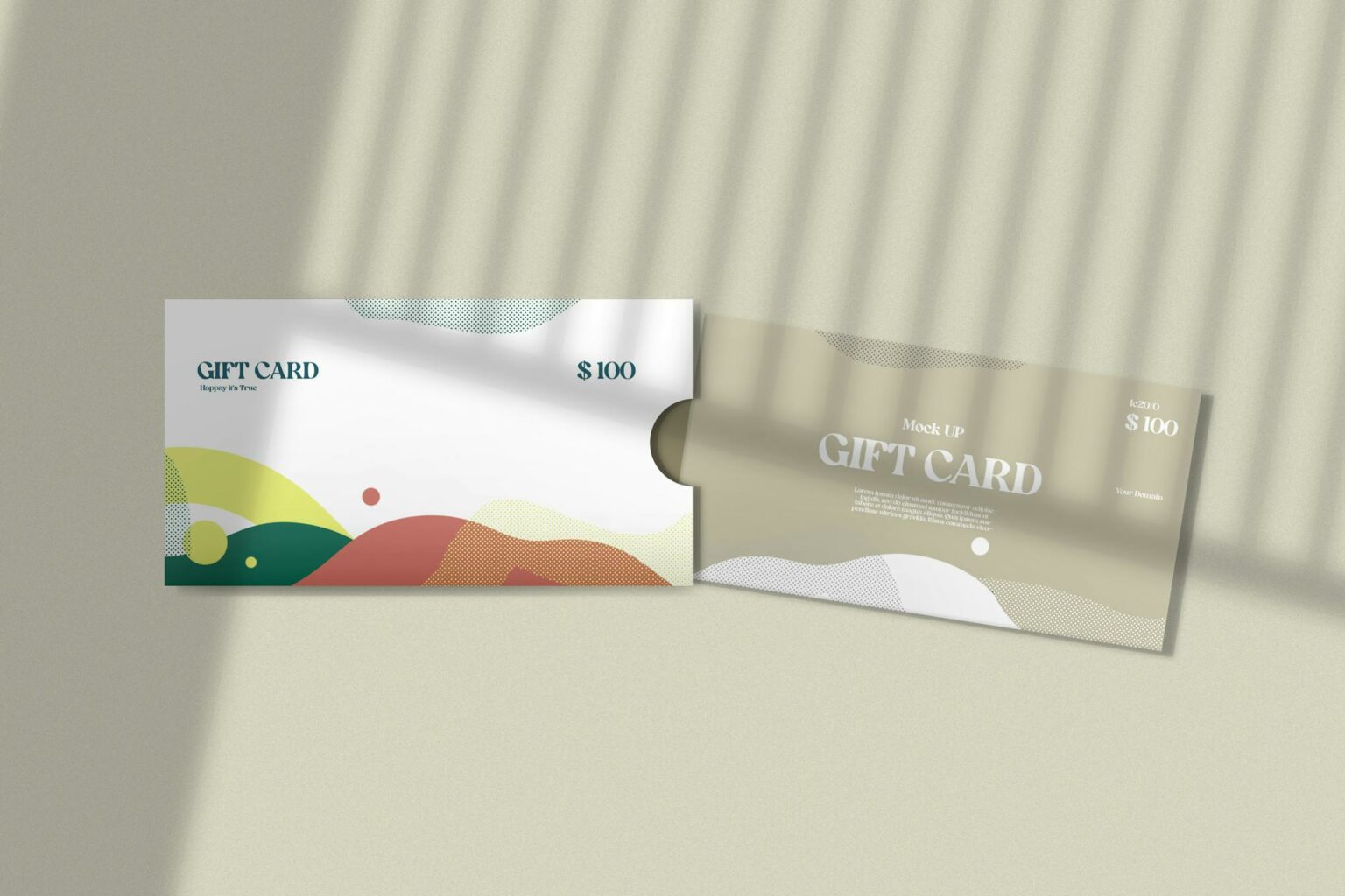 Gift Card Voucher Mockup PSD | Design Shack