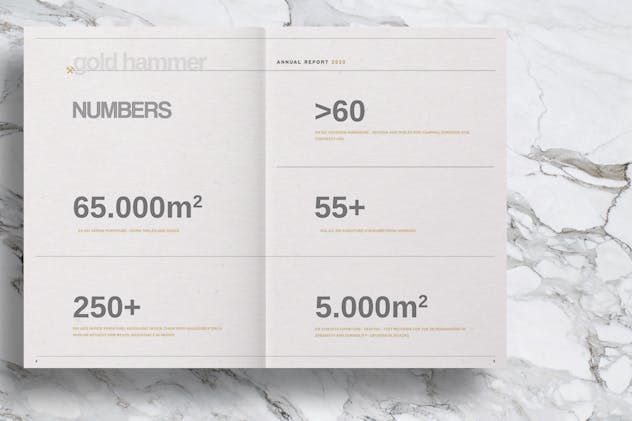 Gold Hammer Annual Report Template | Design Shack