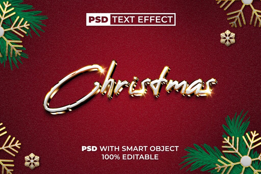 30+ Christmas Photoshop Brushes, Actions & Text Effects | Design Shack