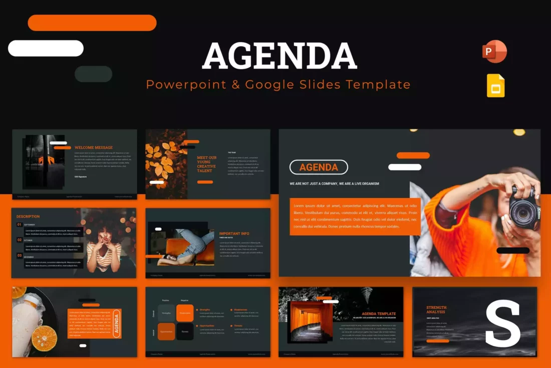 Agenda Google Slides Themes | Design Shack