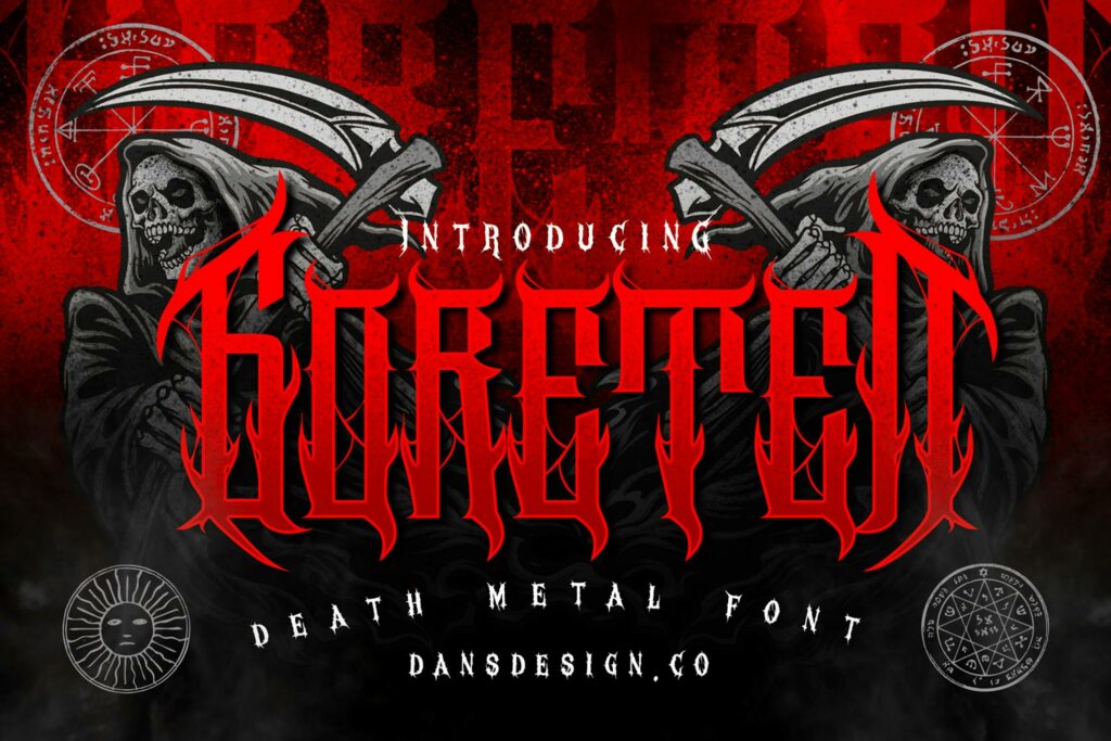25+ Best Heavy & Death Metal Fonts That Rock | Design Shack