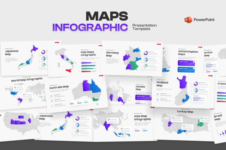 20+ Best World Map Templates for Designers (Free & Pro) | Design Shack