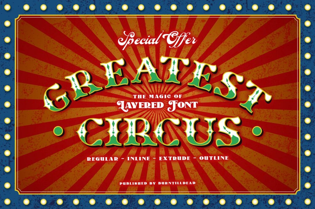 20+ Best Circus Fonts (Vintage + Modern Circus Letters) | Design Shack