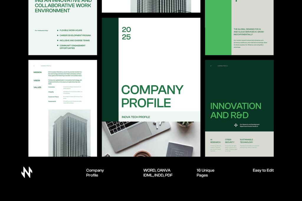 110+ Best Company Profile Templates (Word + PowerPoint) 2025 | Design Shack