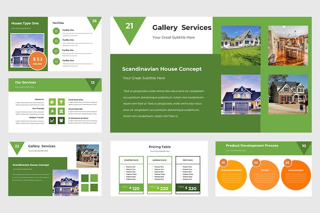 Green Real Estate Presentation Template | Design Shack