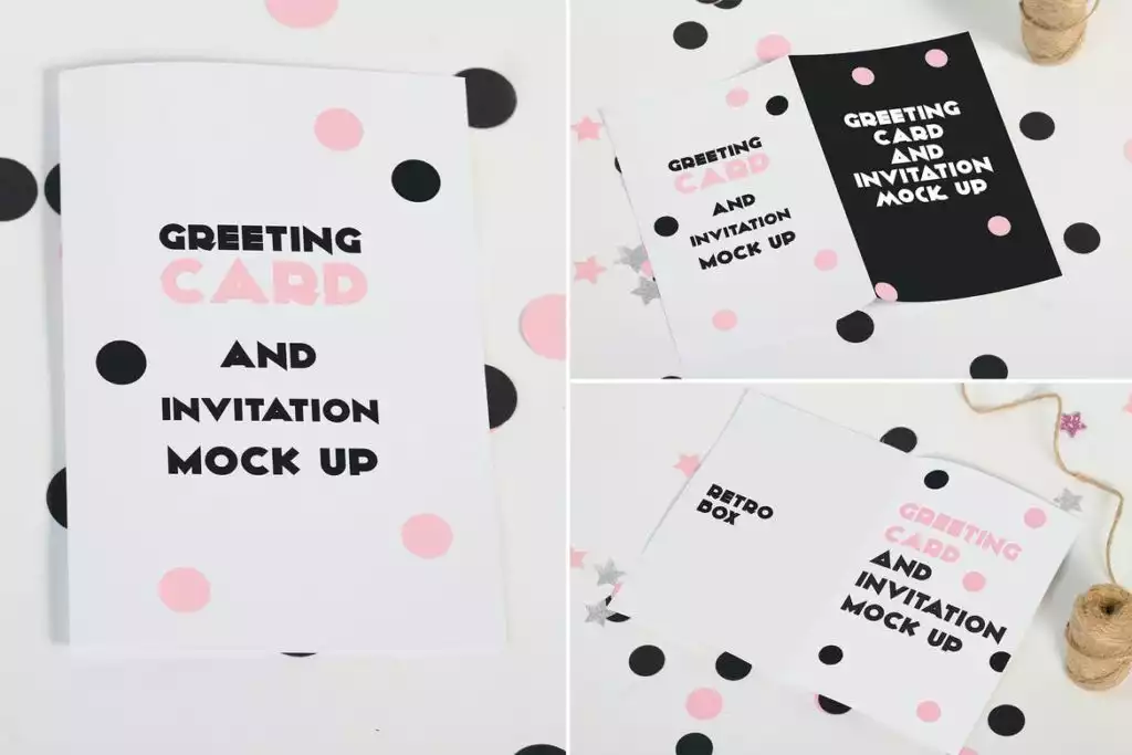 Funky Greeting Card Mockup Template | Design Shack