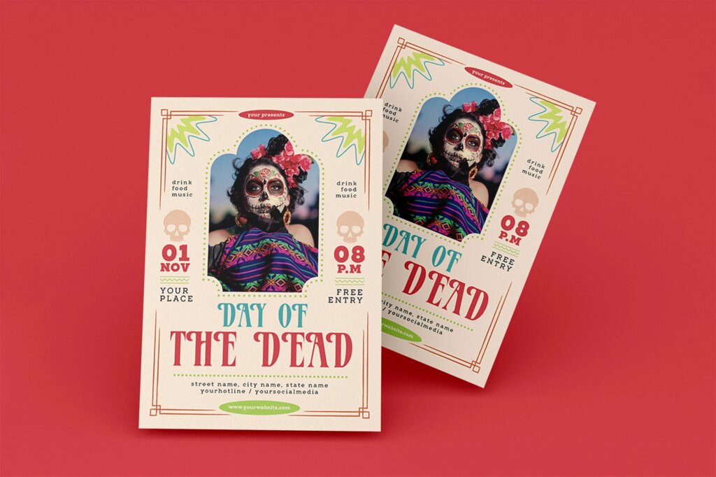 25+ Día De Los Muertos Mockups, Graphics & Resources (Day of the Dead ...