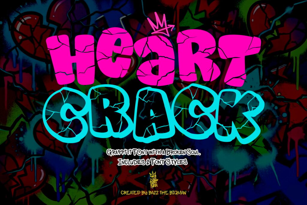 20+ Highest-Rated Broken & Cracked Fonts for Eye-Catching Design ...