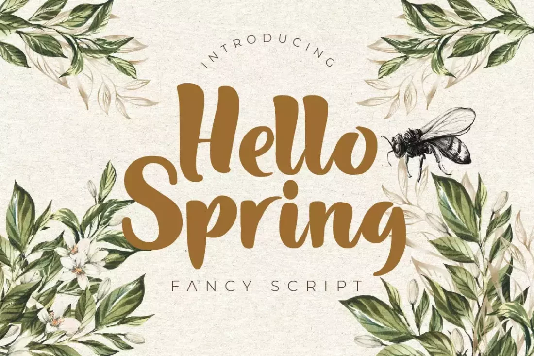 Hello Spring Font | Design Shack