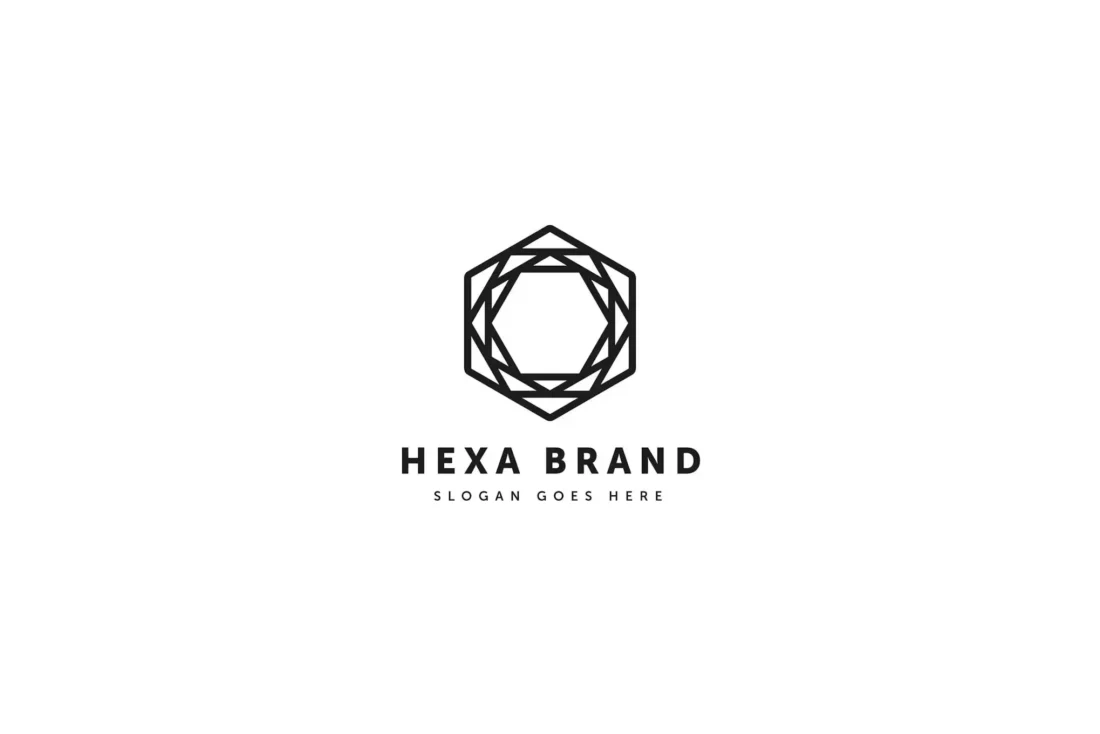 Hexa Brand Simple Logo Template | Design Shack