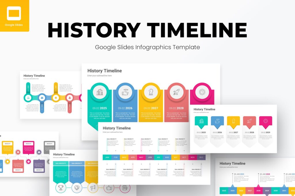 20+ Best Timeline Google Slides Templates | Design Shack