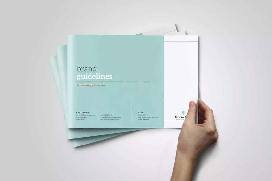 Horizontal Brand Guidelines Template | Design Shack