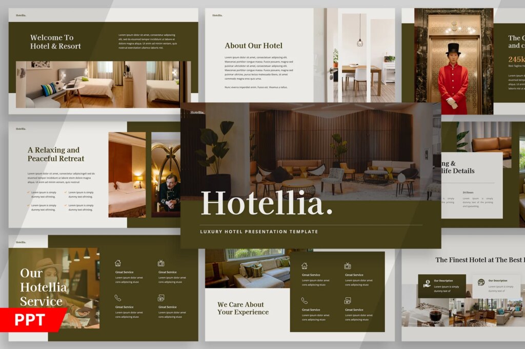 20+ Template Presentasi Hotel Terbaik (PowerPoint, Google Slides, dan Lainnya) - desainae.com