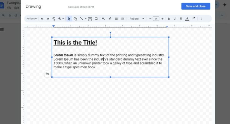 How to Insert a Text Box in Google Docs | Design Shack