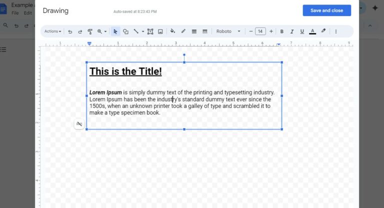 How to Insert a Text Box in Google Docs | Design Shack