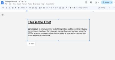 How to Insert a Text Box in Google Docs | Design Shack