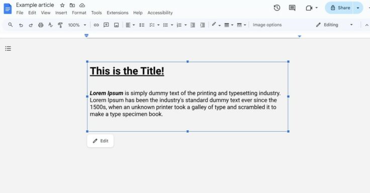 How to Insert a Text Box in Google Docs | Design Shack