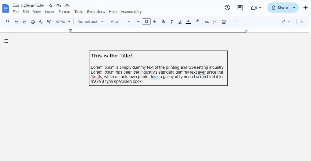 How to Insert a Text Box in Google Docs | Design Shack
