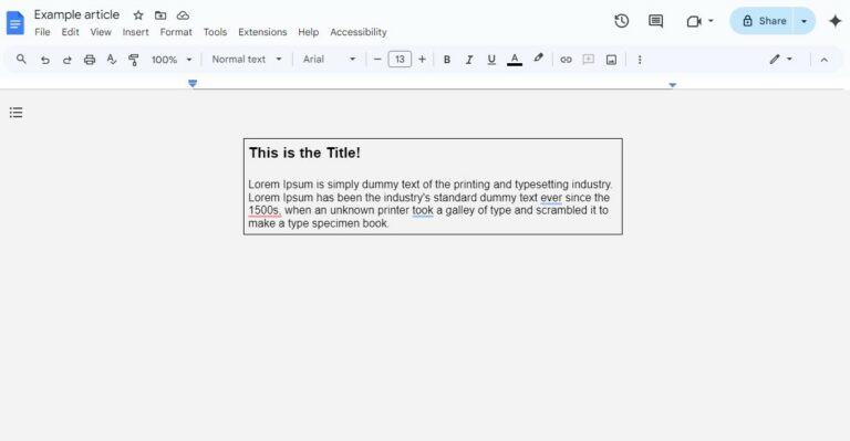 How to Insert a Text Box in Google Docs | Design Shack