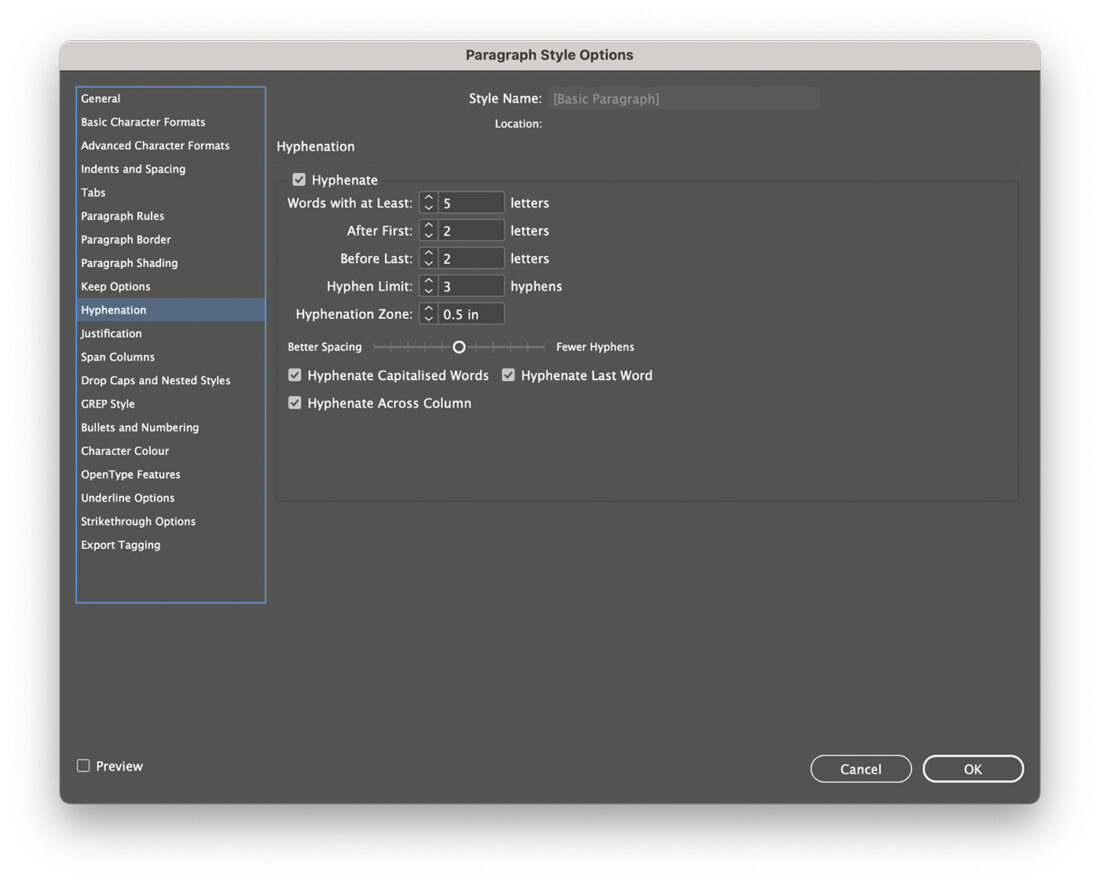 How to Turn Off Hyphens in InDesign | Design Shack