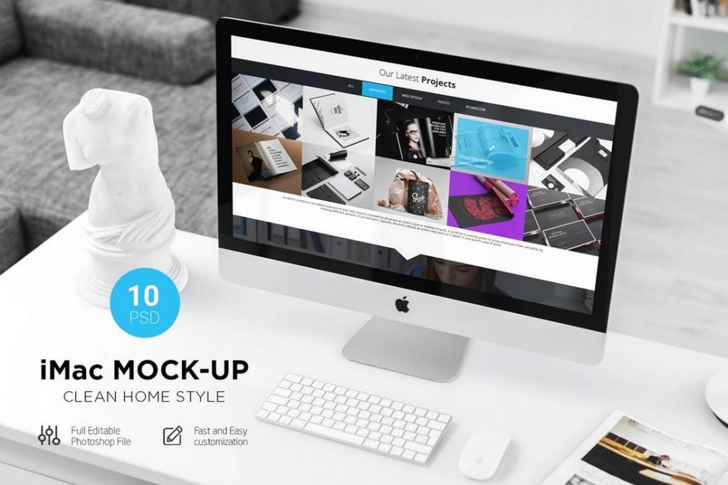 35+ Desktop Computer Mockup Templates | Design Shack