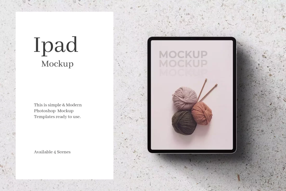 Simple iPad Mockup Template | Design Shack