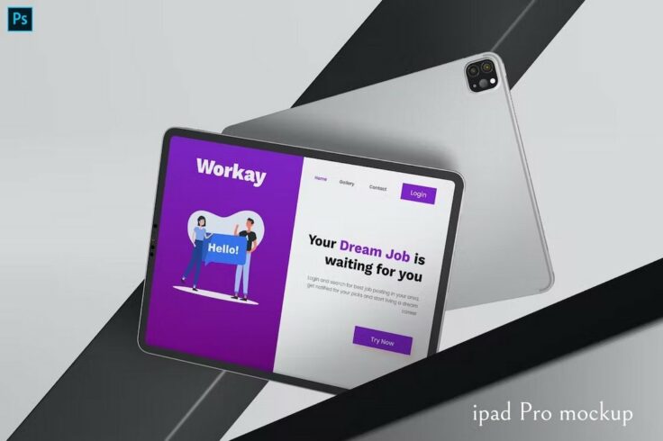 60+ iPad Mockup PSD & PNG Templates - Shack Design