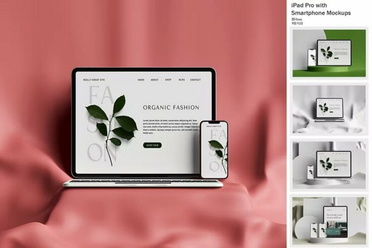 60+ iPad Mockup PSD & PNG Templates - Shack Design