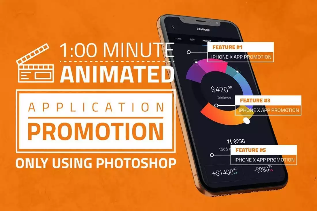 iPhone X App Promotion PSD | Design Shack