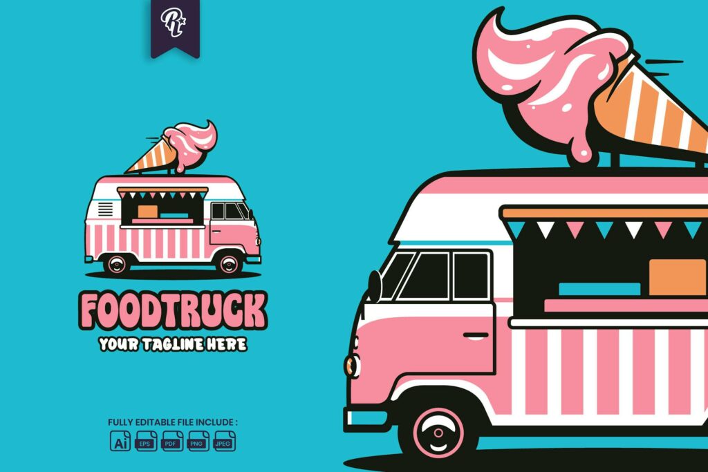 20+ Best Food Truck Logo Ideas & Templates | Design Shack