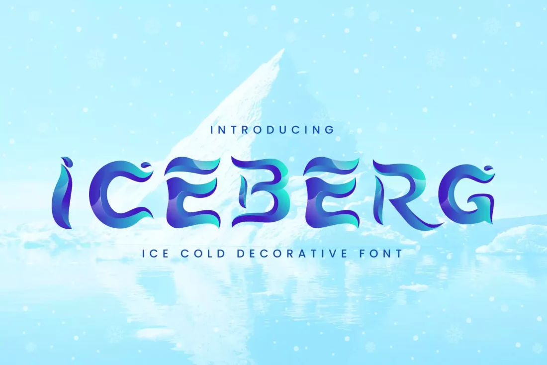 Iceberg Cold Ice Font | Design Shack