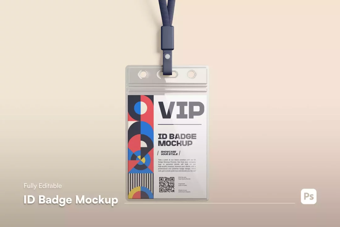 ID Badge Mockup Template | Design Shack