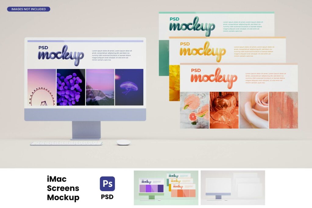 80+ iMac Mockup PSDs, Photos & Vectors 2025 - Shack Design