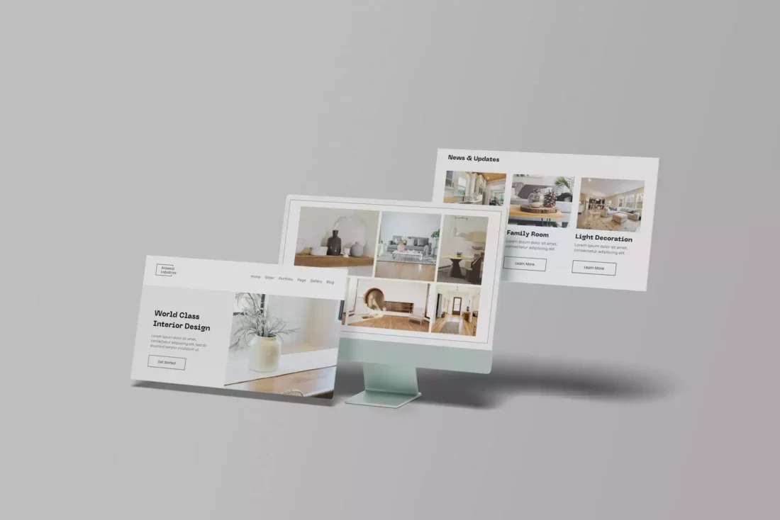 iMac Website Presentation Mockup | Design Shack