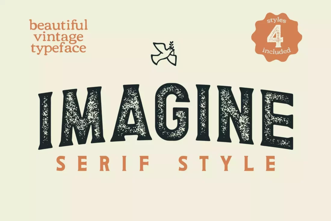 Imagine Distressed Serif | Design Shack