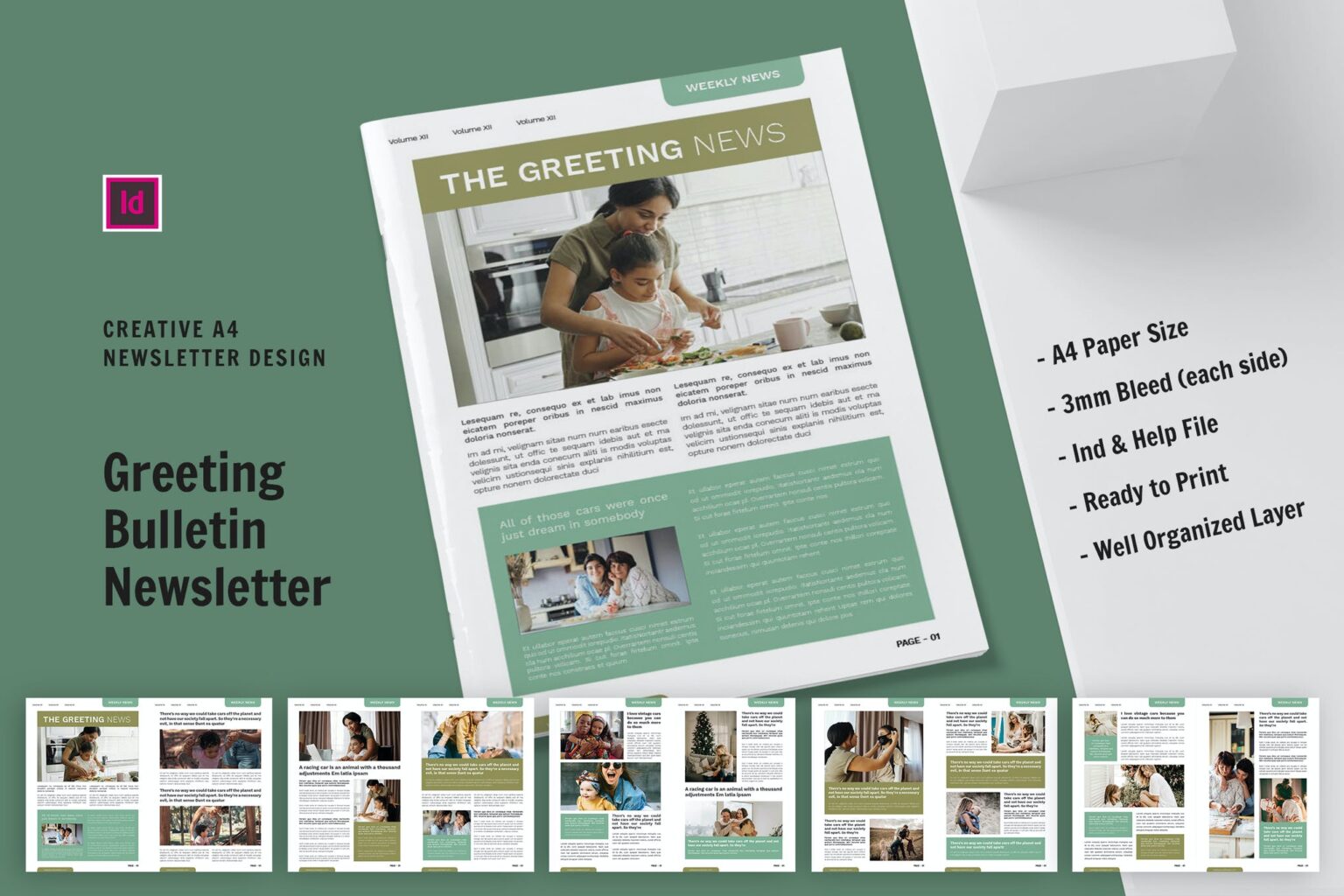 25 Best InDesign Newsletter Templates Free Premium Shack Design
