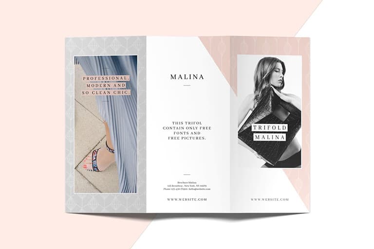 8 5 X11 Trifold Template Indesign